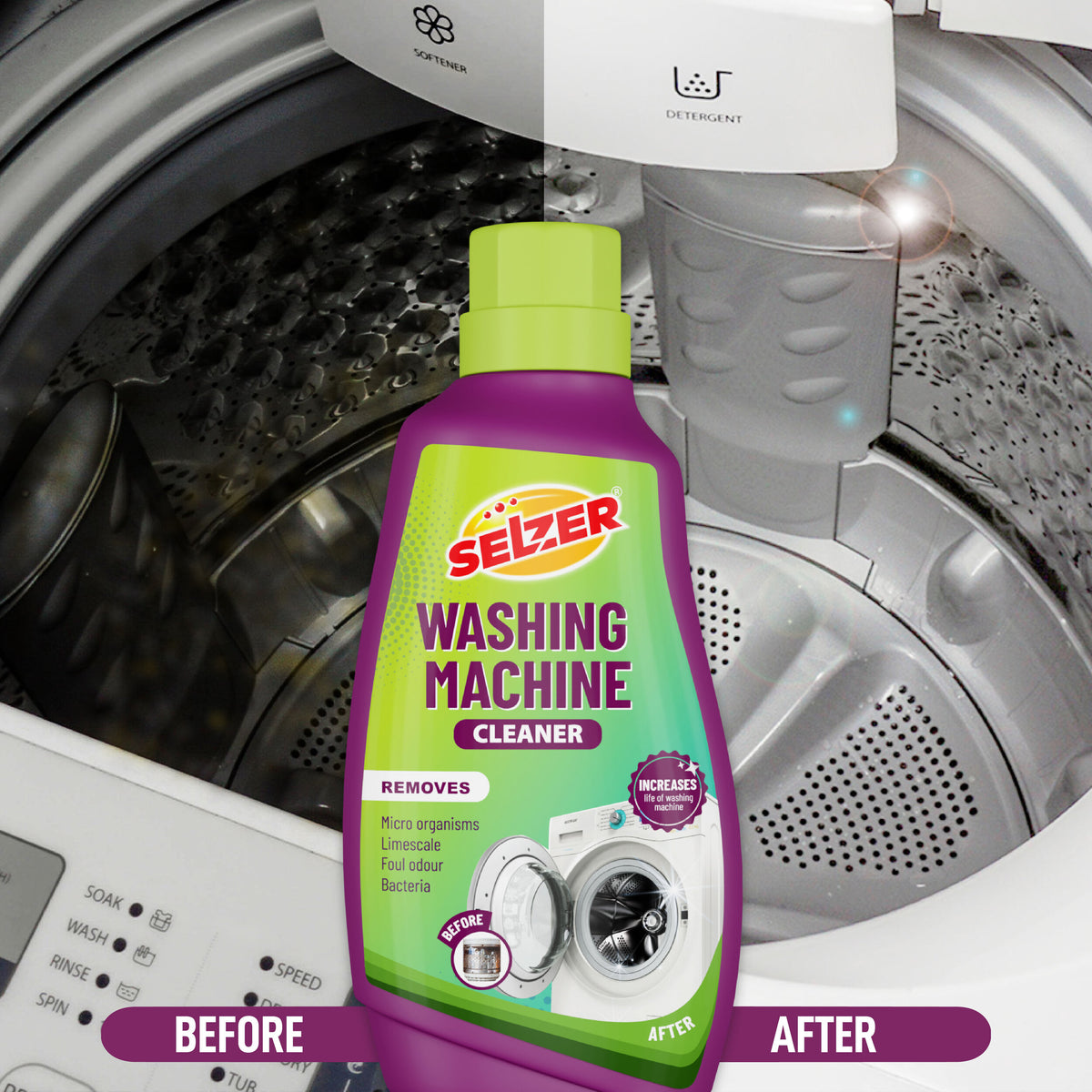 Maintain Freshness With Selzer Washing Machine Cleaner – Selzer Home ...
